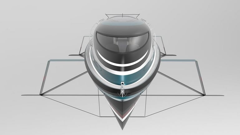 This luxury seajet can actually join with other vessels to form one big ...