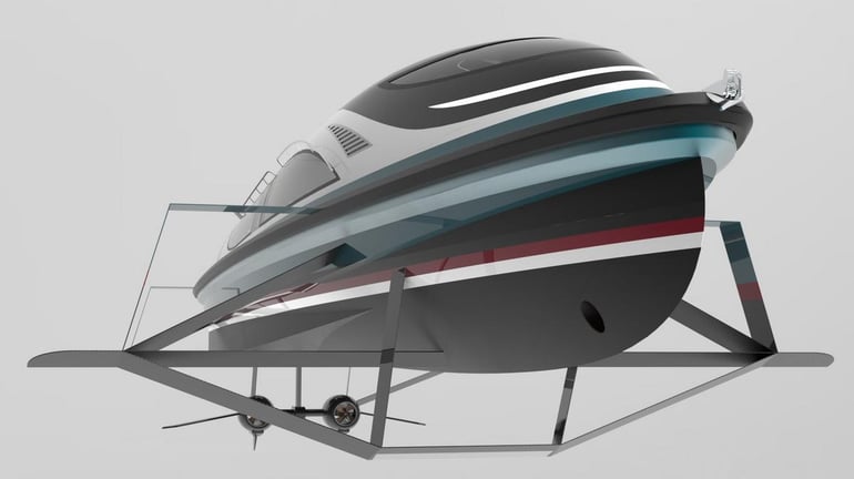 This luxury seajet can actually join with other vessels to form one big ...