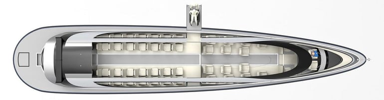 This luxury seajet can actually join with other vessels to form one big ...