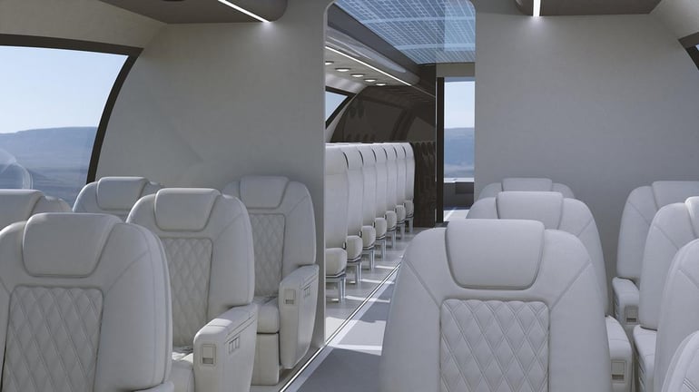 This luxury seajet can actually join with other vessels to form one big ...