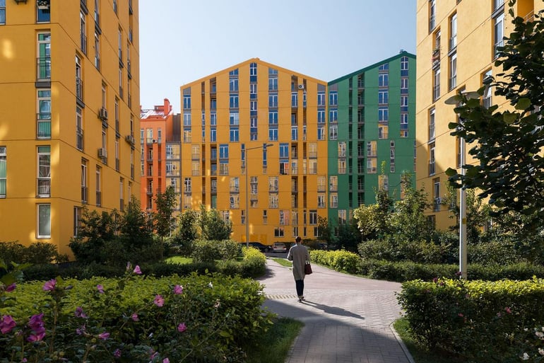 The stunning 'Comfort town' in the Ukrainian capital of Kyiv looks like ...