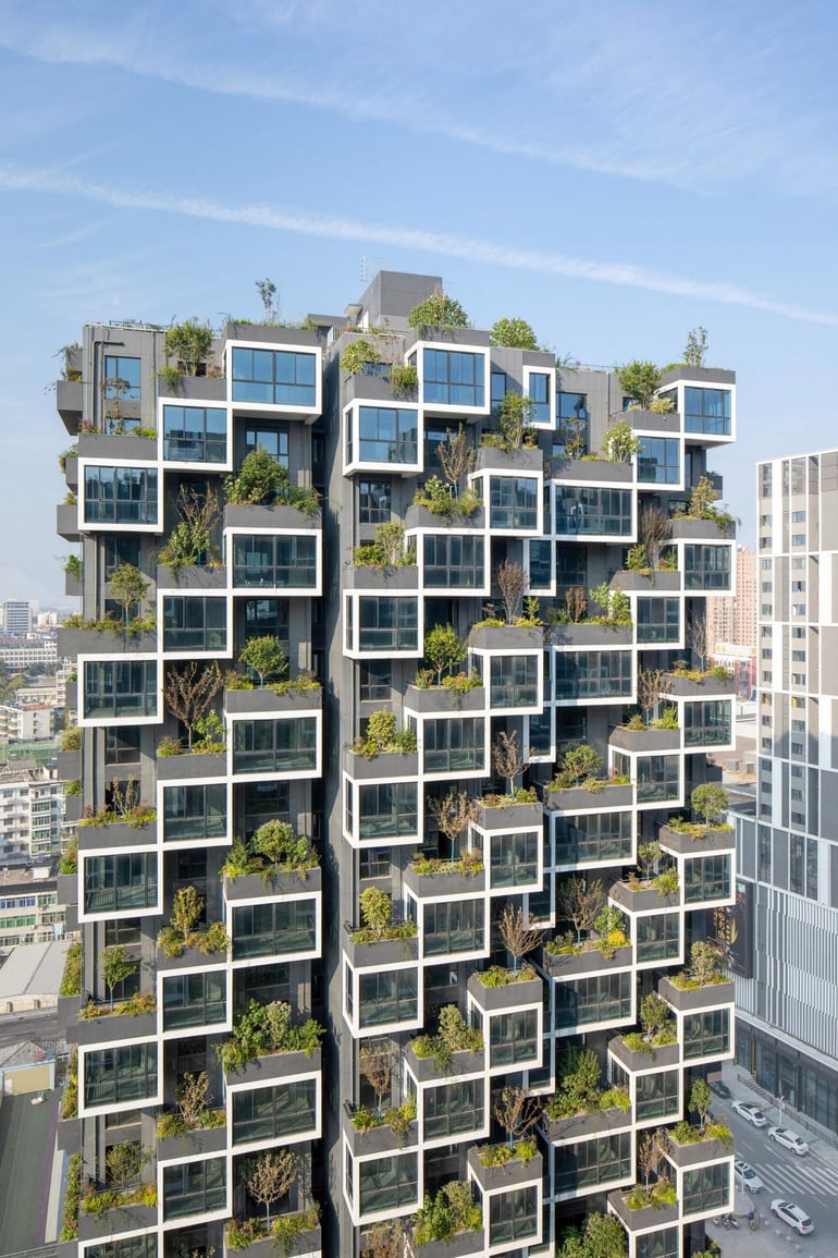 Covered with 400 trees, this vertical forest city complex in China will ...