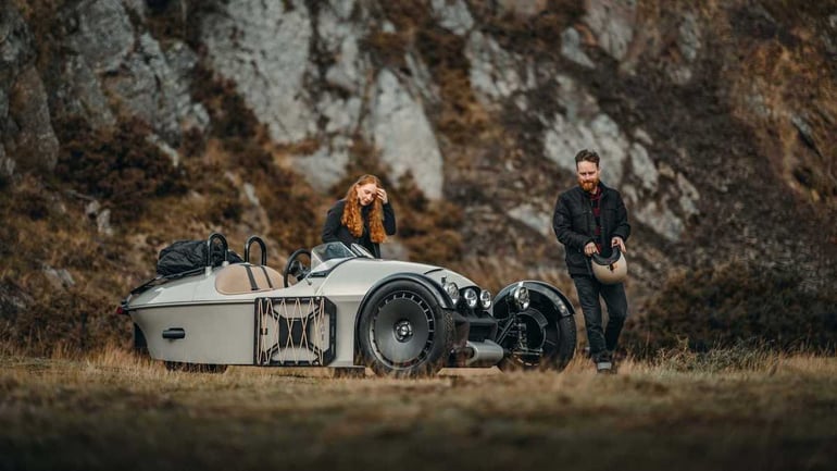Powered by a Ford engine, the three-wheeled Morgan Super 3 is a unique ...
