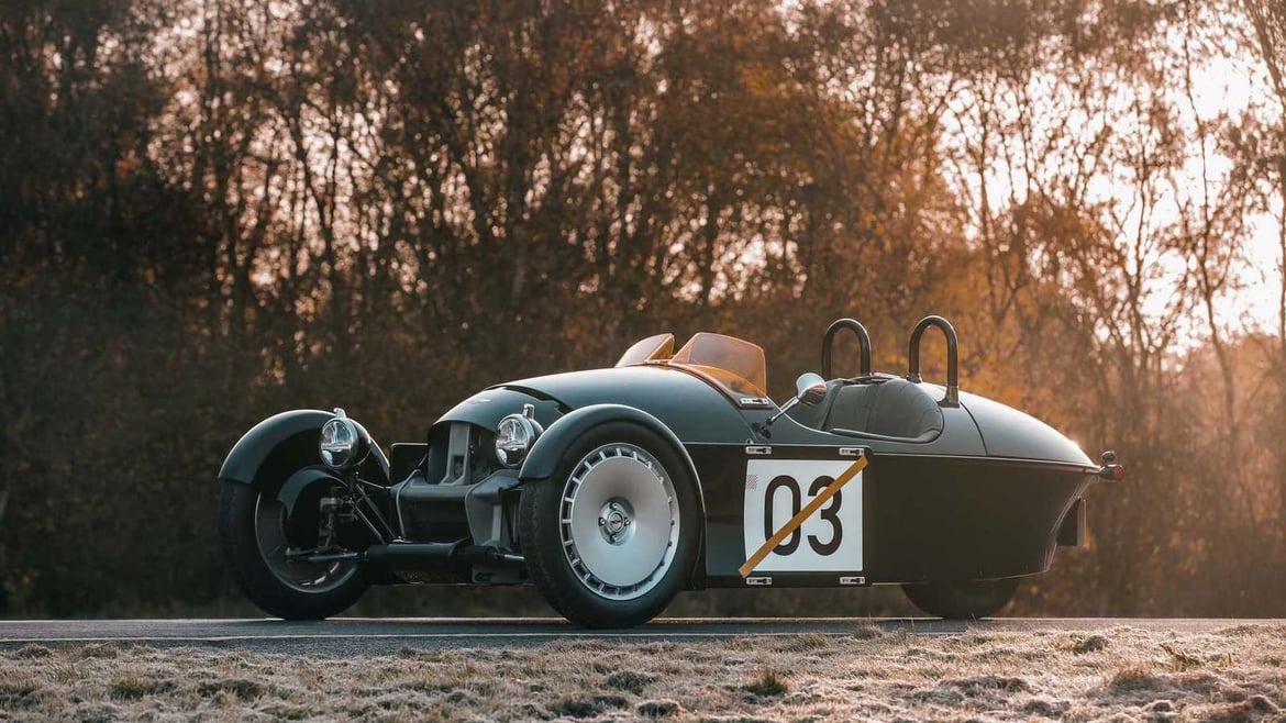 Powered by a Ford engine, the three-wheeled Morgan Super 3 is a unique ...