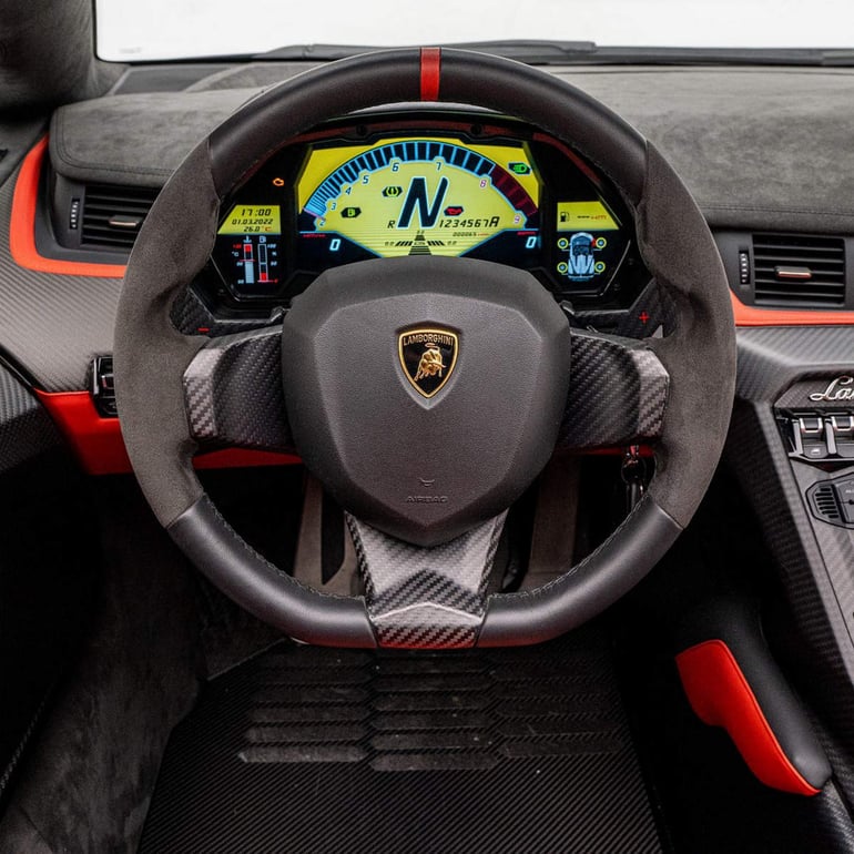 The worlds first and only Lamborghini Veneno Roadster with an exposed ...
