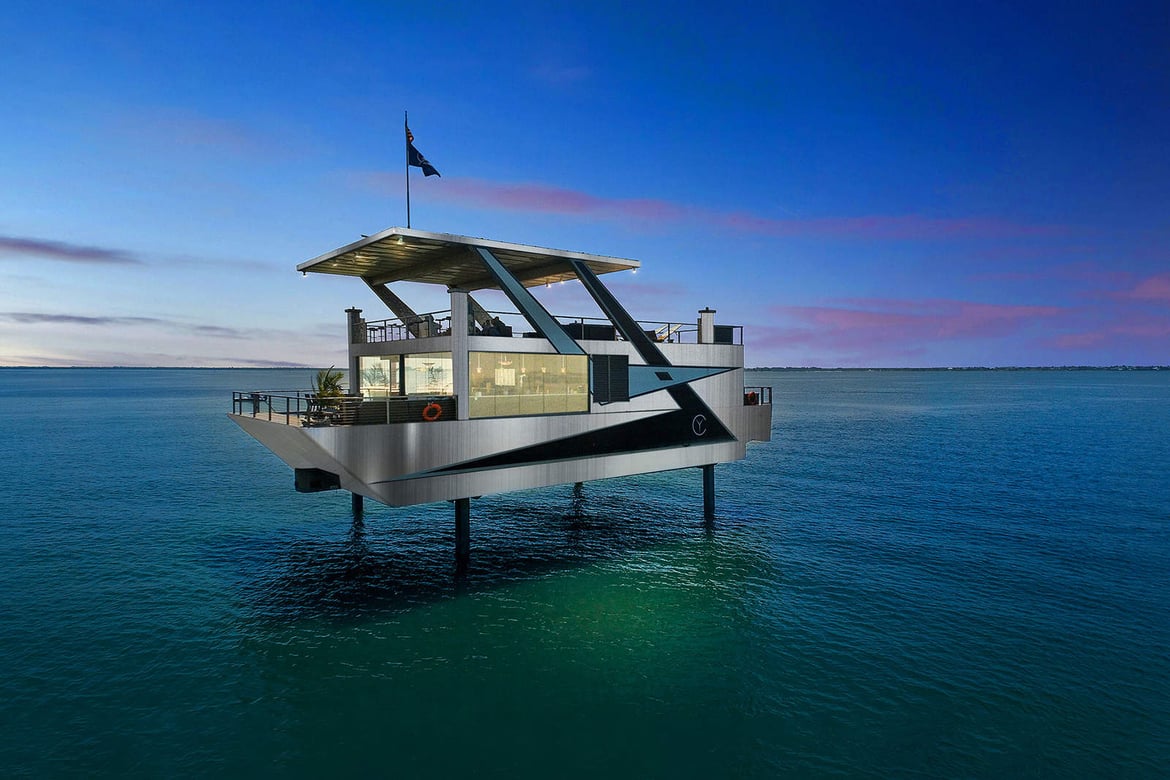 Located on the coast of Fort Lauderdale, this floating villa offers ...