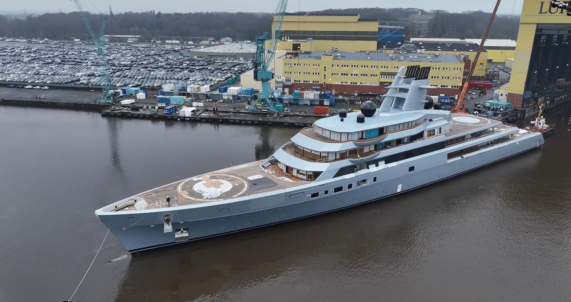 After it crashed and damaged the shipyard, Lurssen's $450 million ...