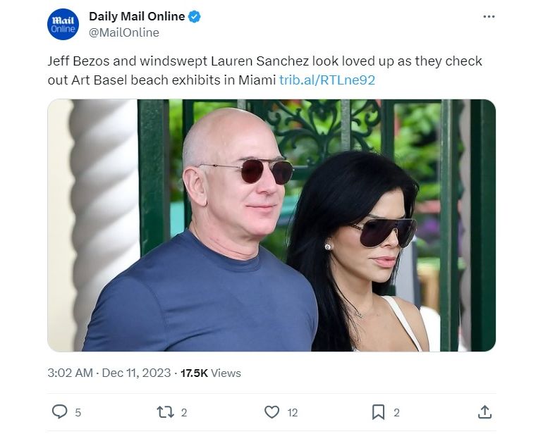 Jeff Bezos, the world's third-richest man, left diners open-mouthed at ...