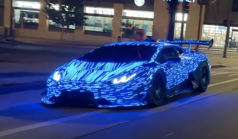 L.A. based YouTuber covers his tricked-out Lamborghini Huracan with ...