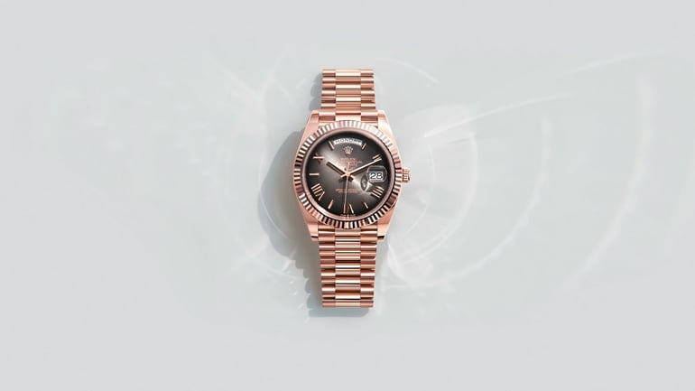 Rolex soft launched a new Everose-Gold Day-Date 40 at the Oscars. The ...