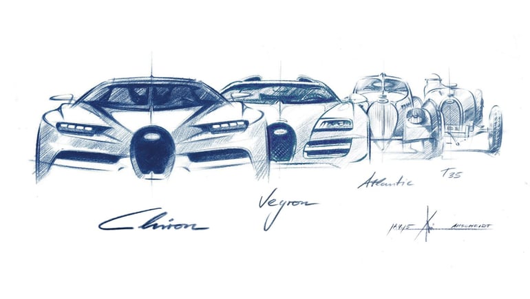 Here's the real story behind the signature horseshoe grille on Bugatti ...