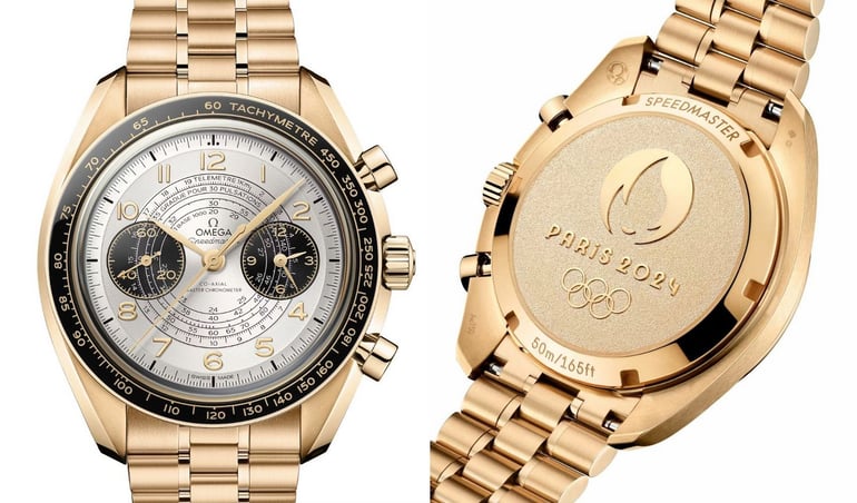 Omega’s new Speedmaster Chronoscope Paris 2024 editions in Moonshine ...