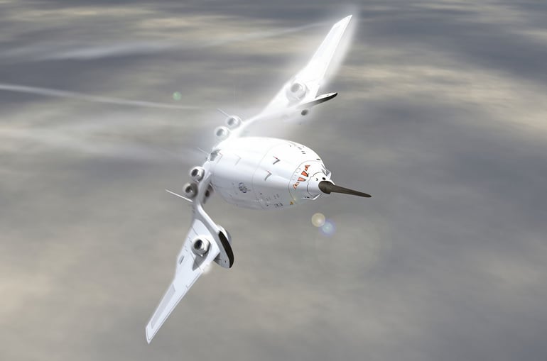 So big it dwarfs the Concorde, this double-decker supersonic aircraft ...