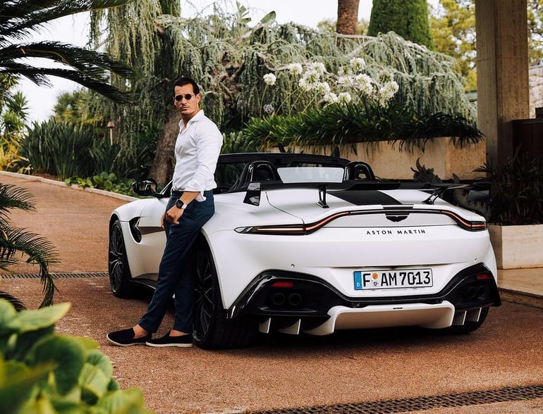 An influencer parked a $3 million Bugatti Chiron on the deck of a $25 ...