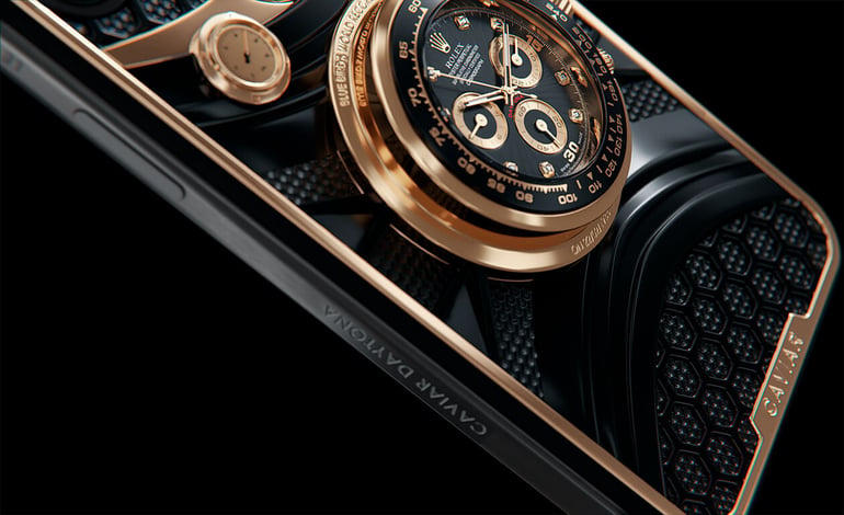 This $193,140 iPhone 16 has an actual yellow-gold Rolex Cosmograph ...