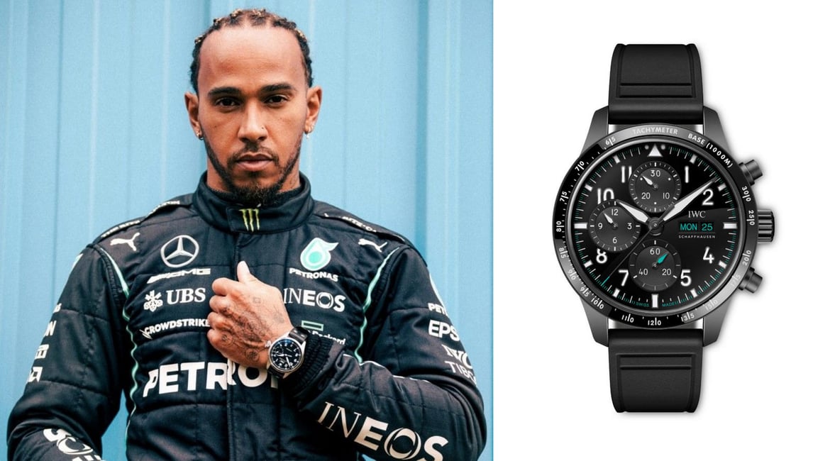F1 superstar Lewis Hamilton’s IWC watch sold for $254,000 at a charity ...