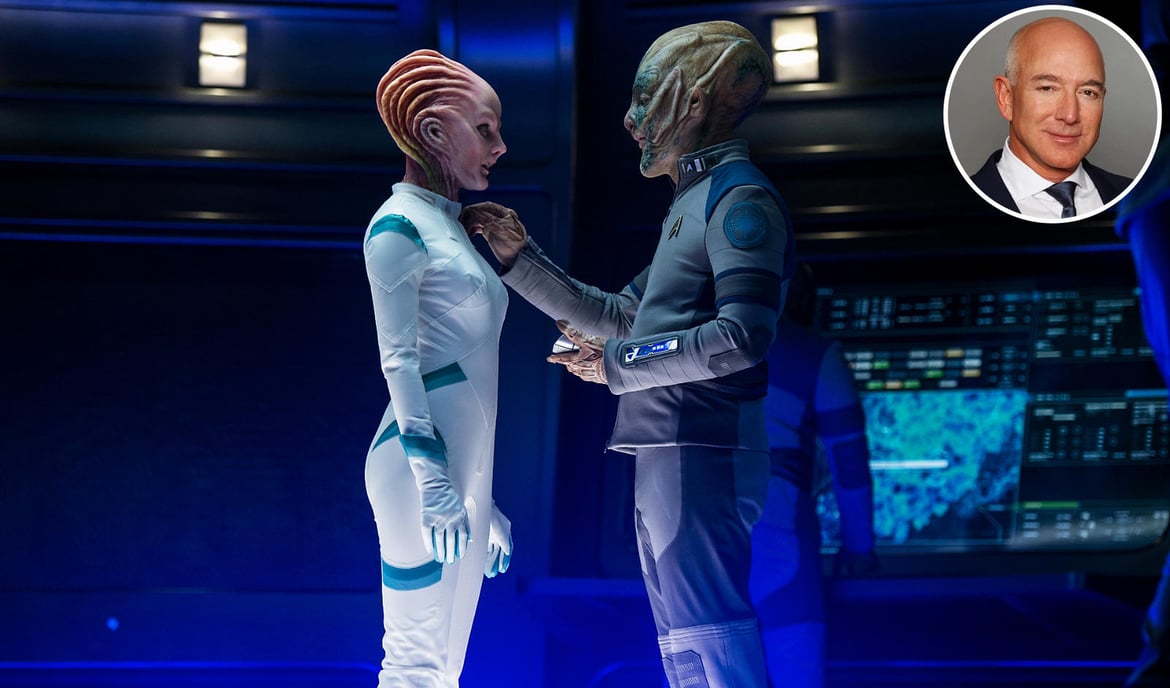 Jeff Bezos is such a big Star Trek fan that he arrived on the set with ...