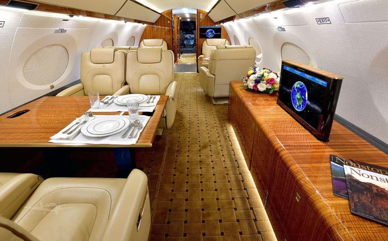 Be it his superyacht or private jet, Jeff Bezos always travels in style ...