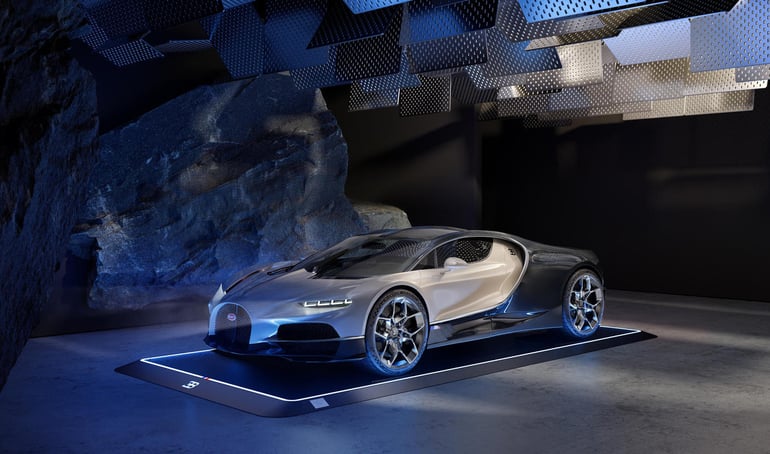 Why just store your Bugatti hypercar when you can display it in style ...
