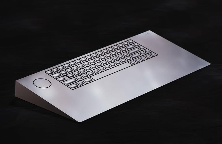 Crafted from solid aluminum, this brutalist keyboard commands a $2,100 ...