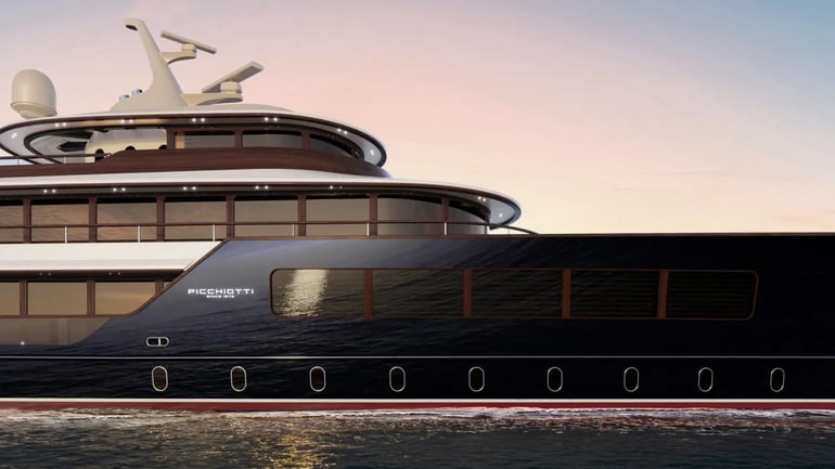 Witness the charm of a 200-foot superyacht concept Vintage, where old ...