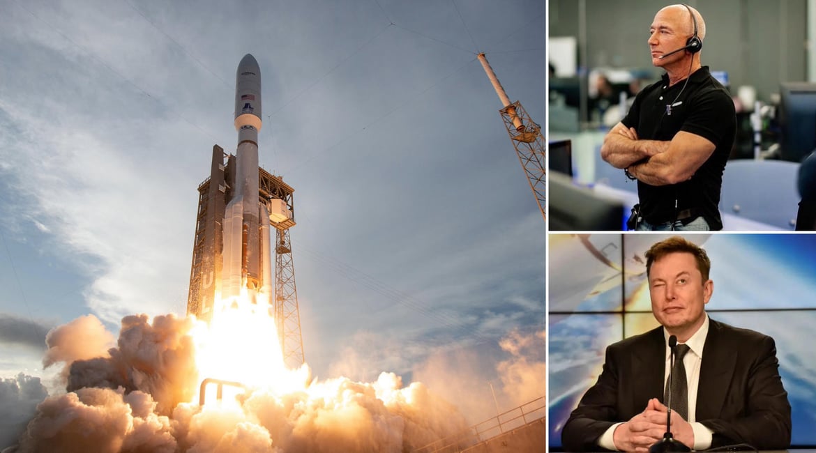 With the first batch of satellites for Kuiper Internet constellation ...