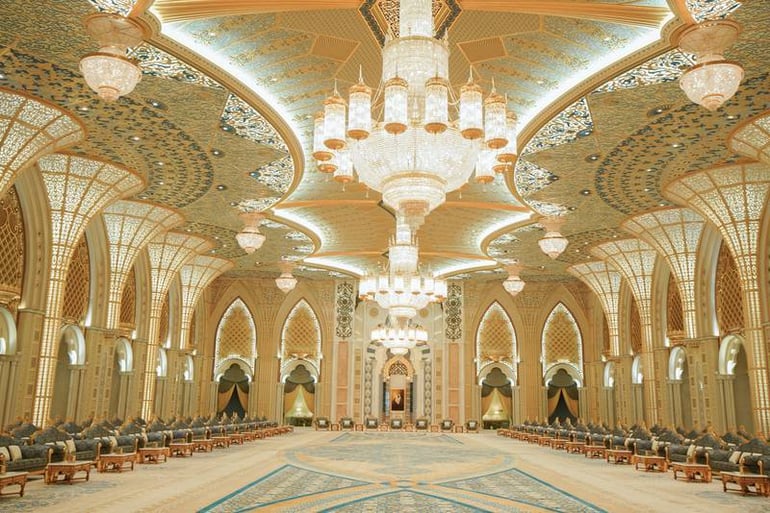 While the American president marveled at the Qatari Emir’s palatial ...