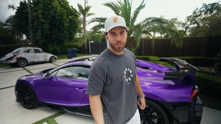 Rags to riches Florida influencer squats on the carbon fibre rear wing ...