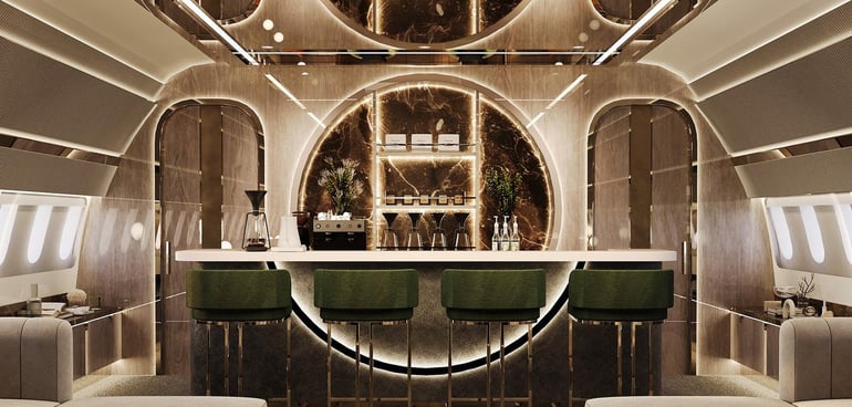 Originally designed to carry 248 passengers, a Texas designer has ...