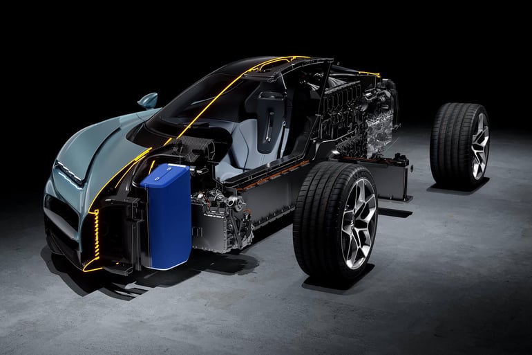 While the Chiron featured diamond speakers, Bugatti uses revolutionary ...