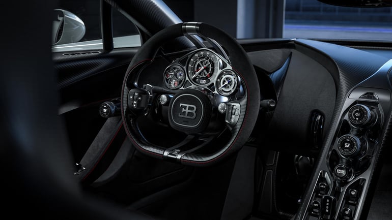 While the Chiron featured diamond speakers, Bugatti uses revolutionary ...