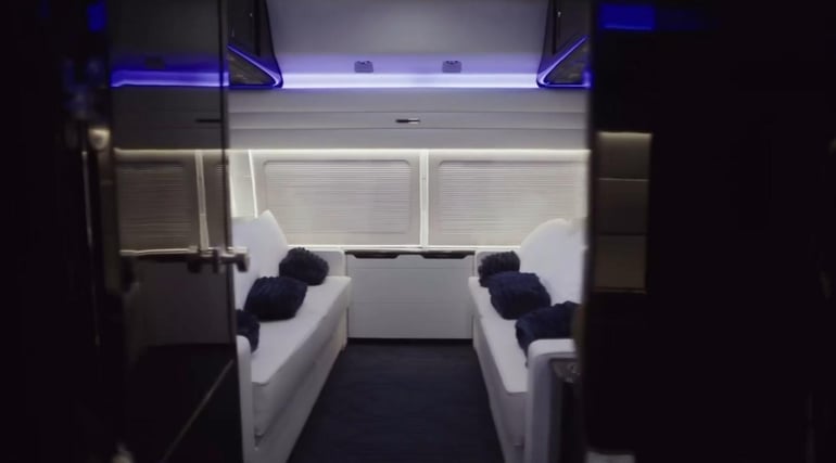 Originally designed to carry 298 passengers, Drake shows off his newly ...
