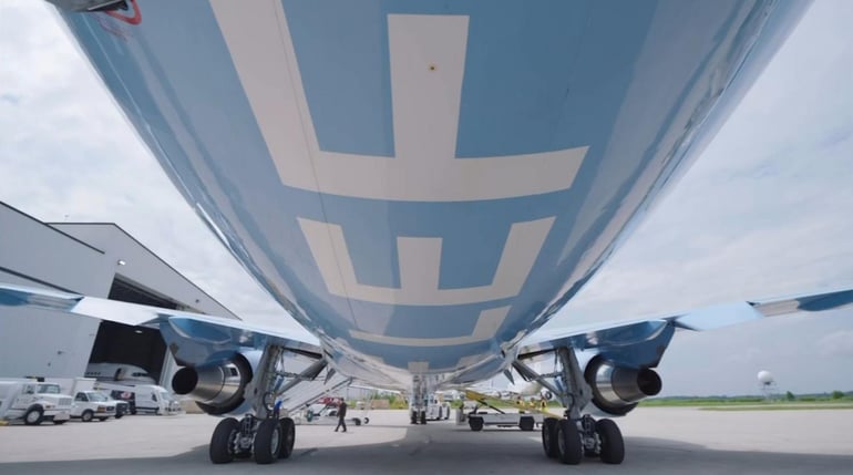 Originally designed to carry 298 passengers, Drake shows off his newly ...