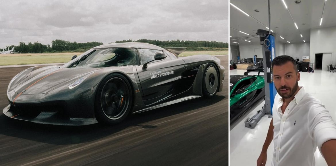 The CEO of Bugatti Mate Rimac congratulates Koenigsegg on the new world ...