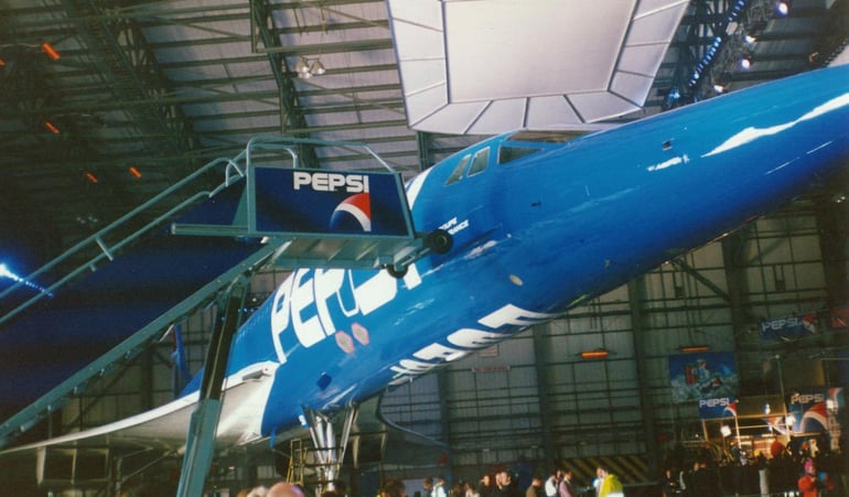 Pepsi paid millions to paint a Concorde in its iconic blue livery. But ...