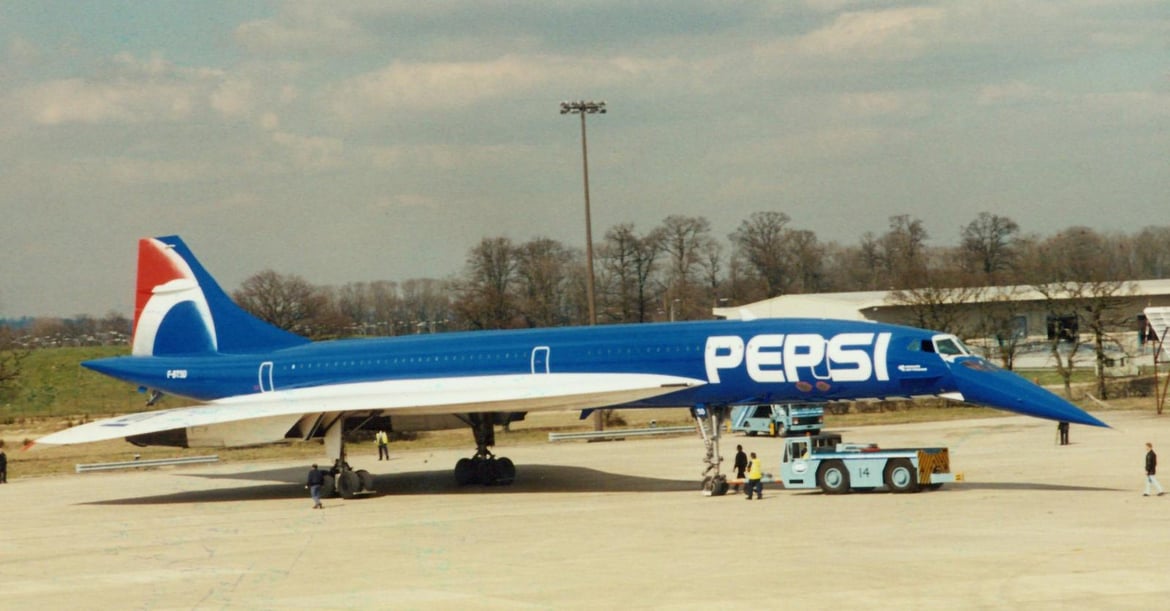 Pepsi paid millions to paint a Concorde in its iconic blue livery. But ...