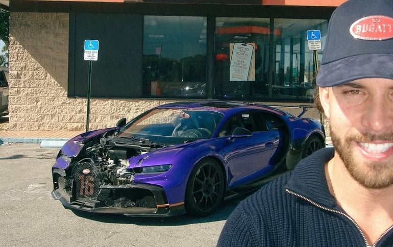 A YouTuber totaled his $4 million Bugatti Chiron Pur Sport, was quoted ...