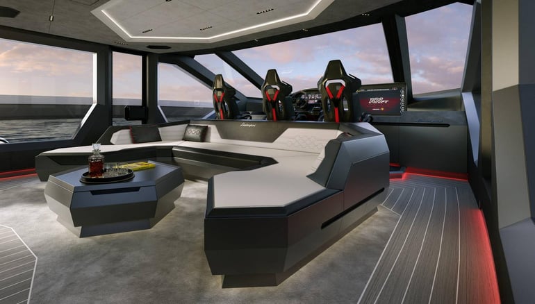 A mystery American billionaire’s 101 foot long Lamborghini superyacht ...