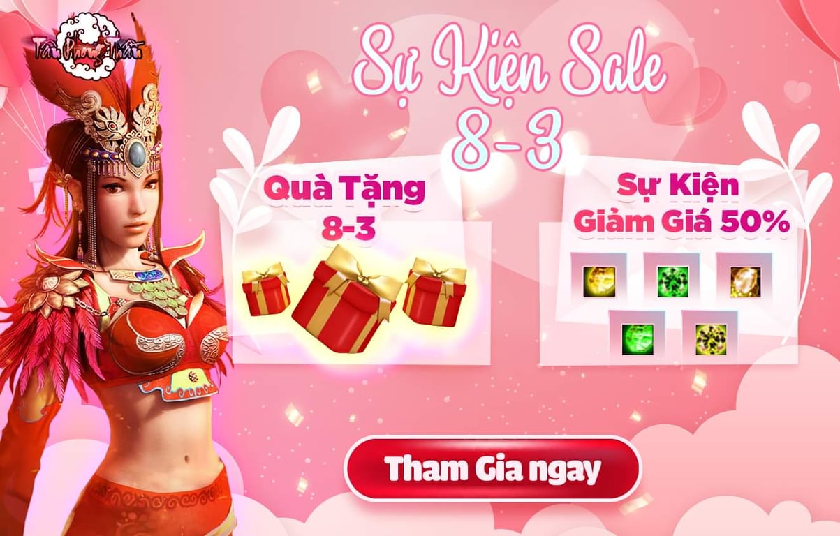 Sự kiện mua giảm giá và quà tặng Quốc Tế Phụ Nữ. | Phong Thần Bảng