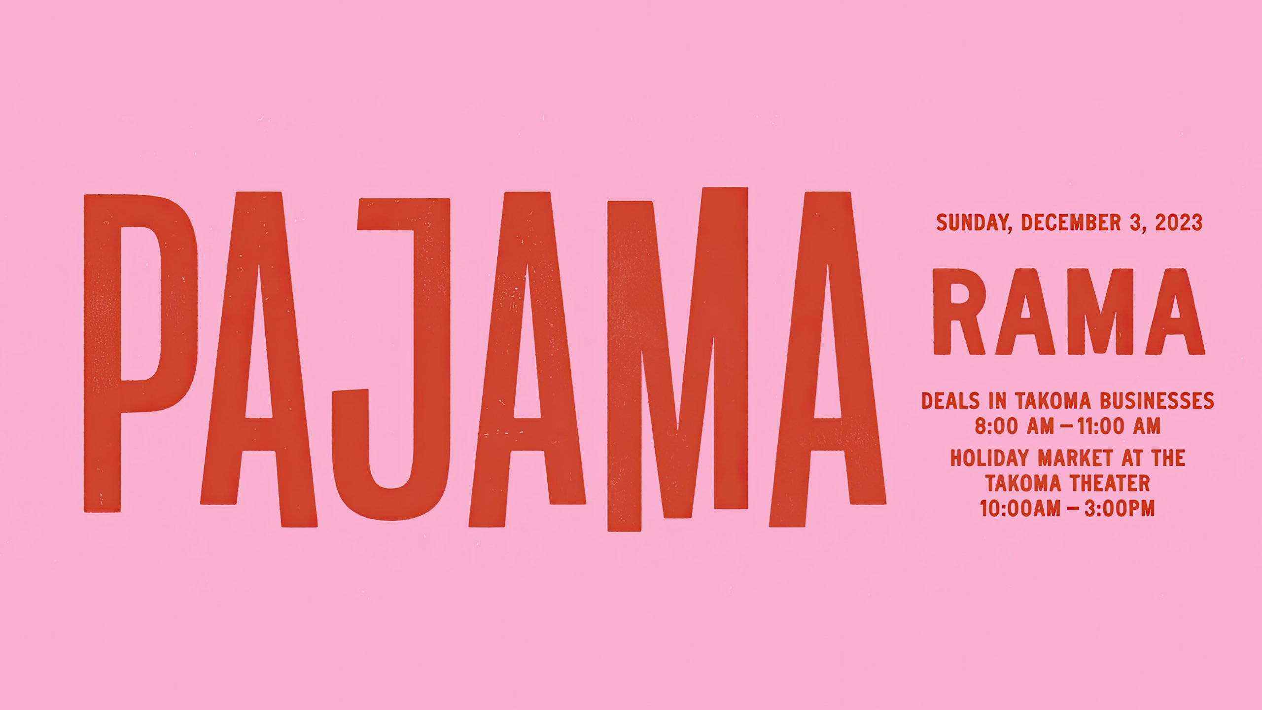 Pajamarama Set for Sunday in Takoma Park, Old Takoma | Source of the Spring