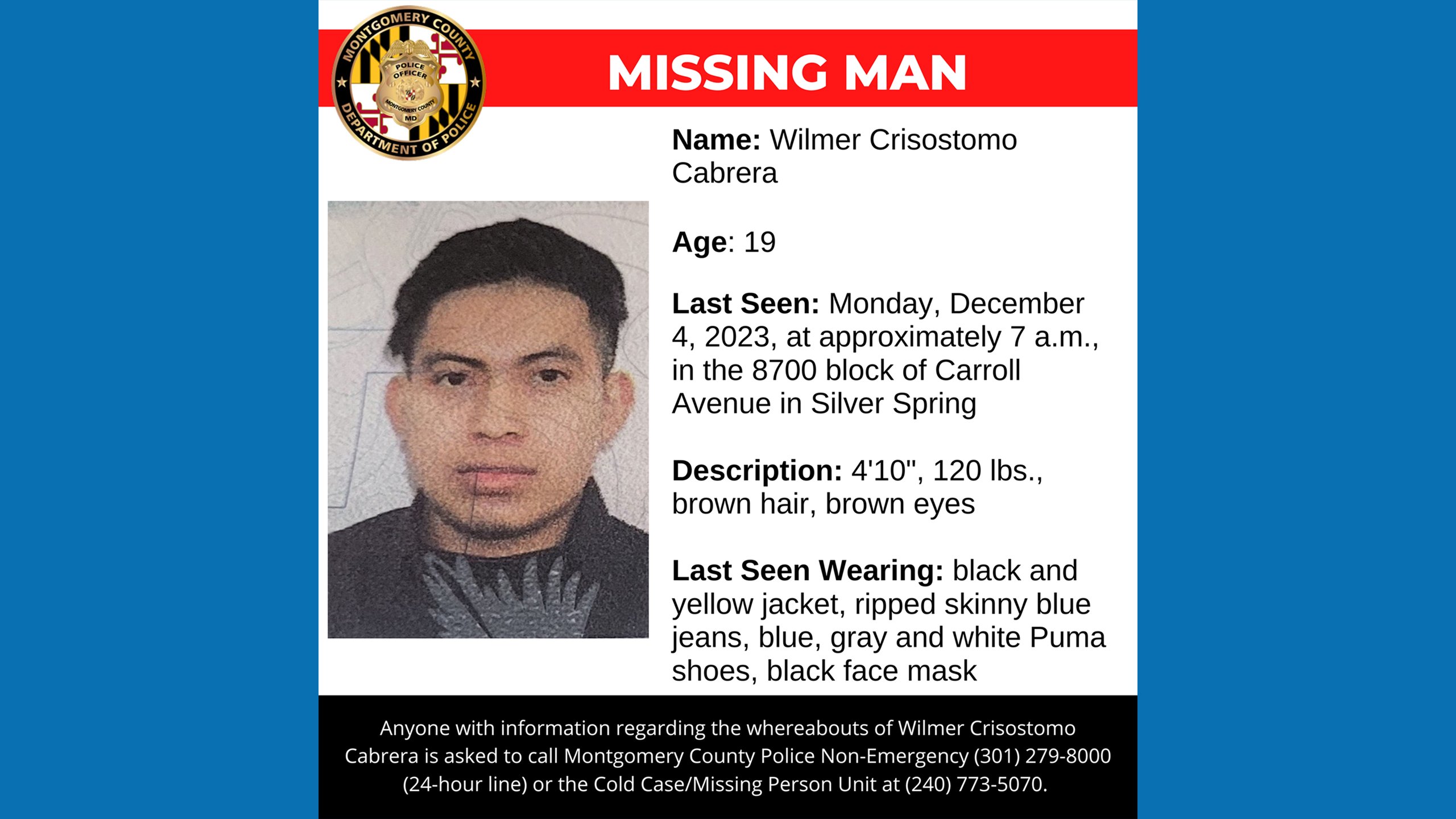 Silver Spring Man Reported Missing Since Dec. 4 | Source of the Spring