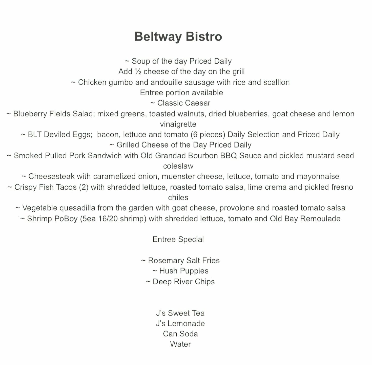 Beltway Bistro Food Truck to Reopen | Source of the Spring