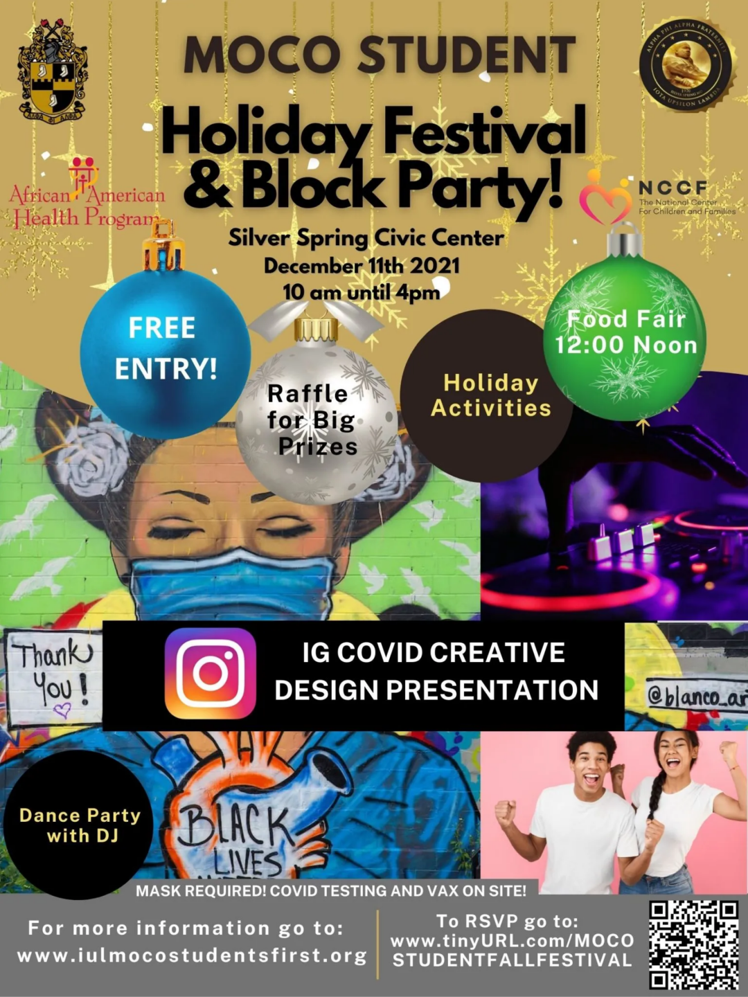 MoCo Students x MoCo Alphas = Free Holiday Festival | Source of the Spring