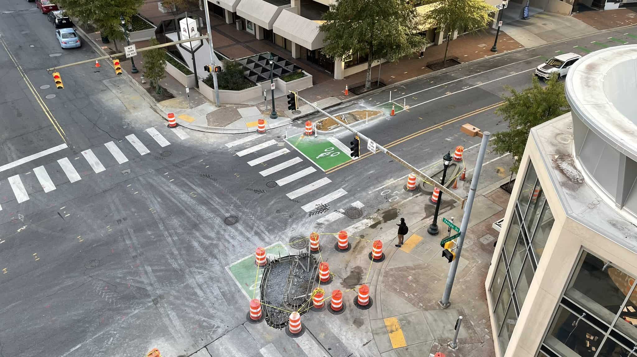 County Installing Protected Intersection | Source of the Spring