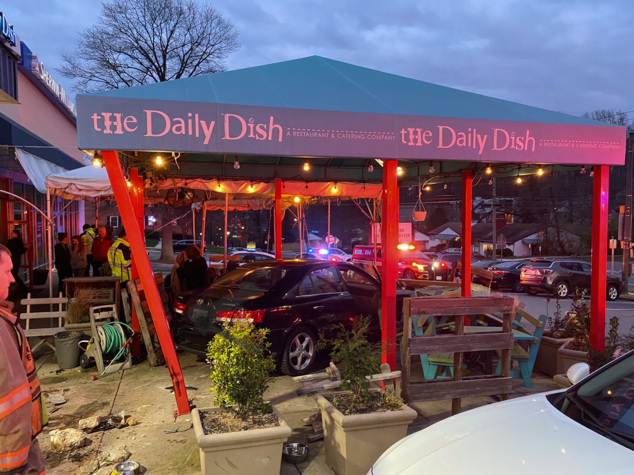 Car Crashes Into Outdoor Seating Area at The Daily Dish | Source of the ...