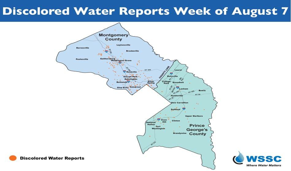 WSSC explains cause of water discoloration | Source of the Spring