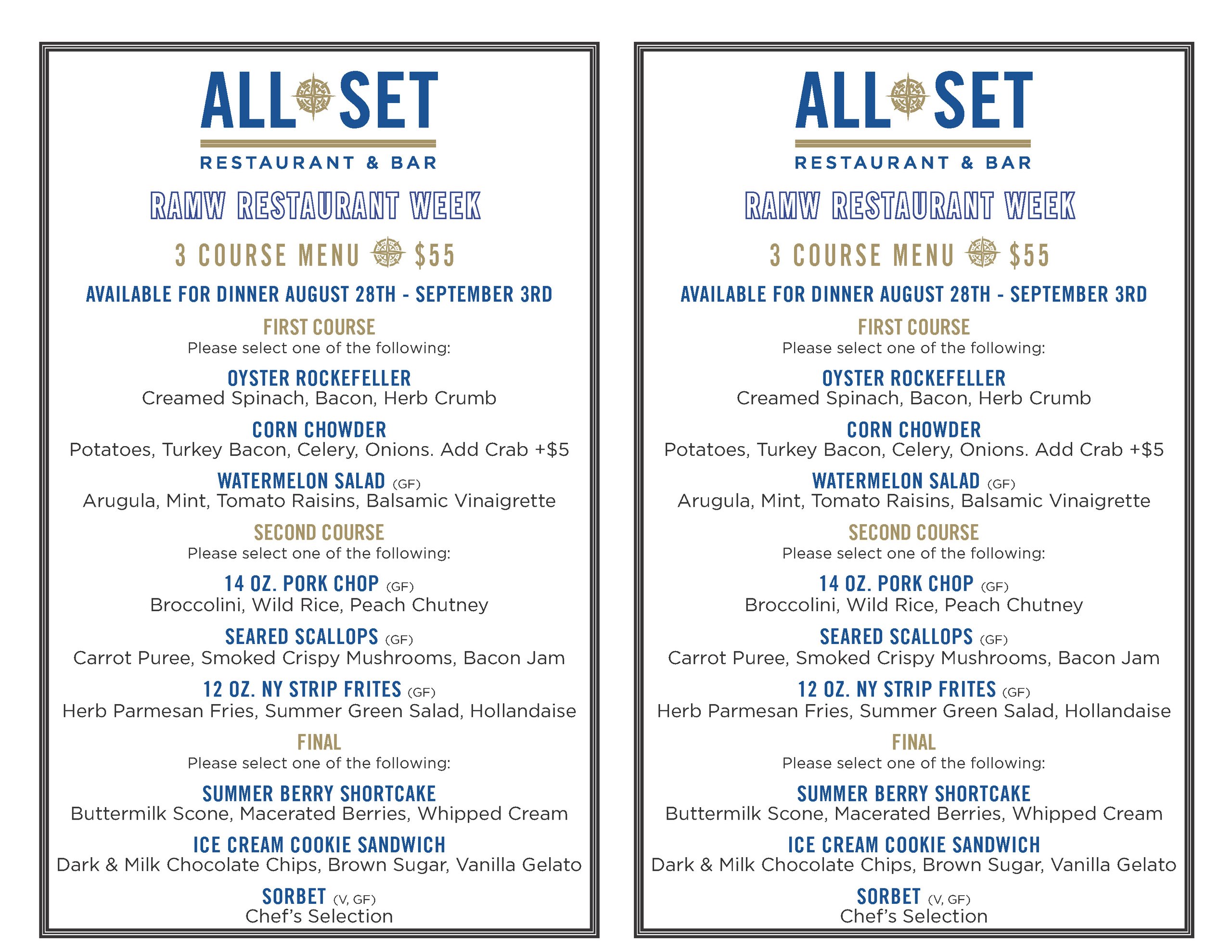 All Set Restaurant & Bar Joins Summer Restaurant Week | Source of the ...