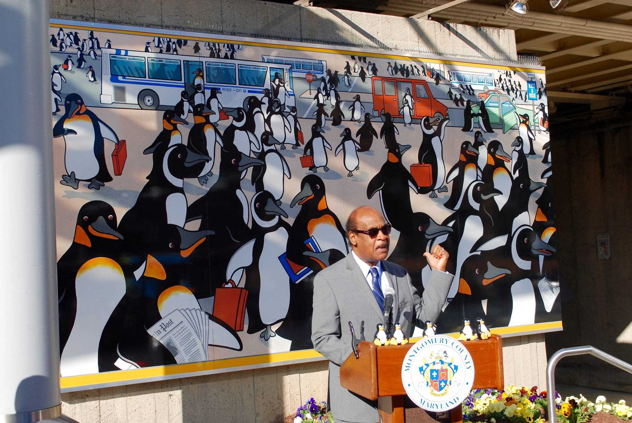 Penguin Mural Returns to Silver Spring Metro Station | Source of the Spring