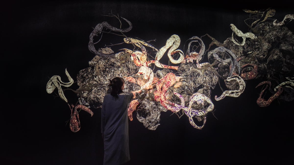 Sharing Rock Mass | teamLab