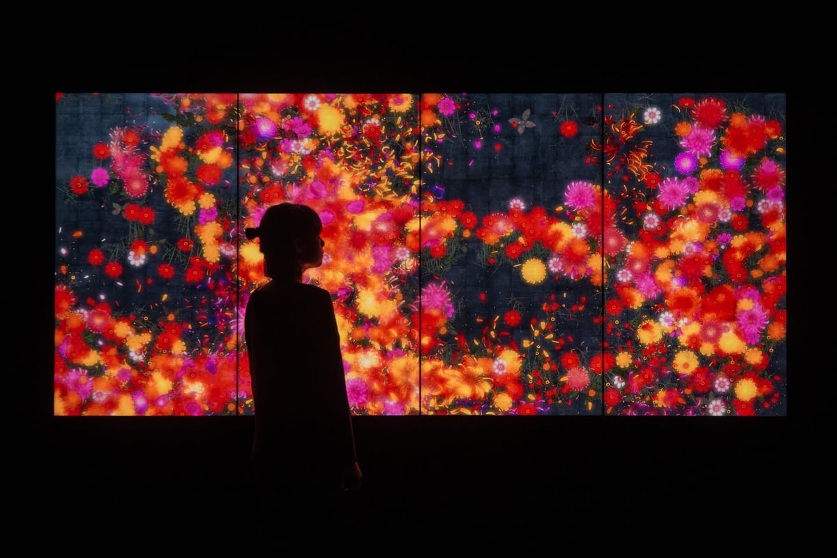 teamLab: Flowers and People – A Whole Year per Hour | teamLab